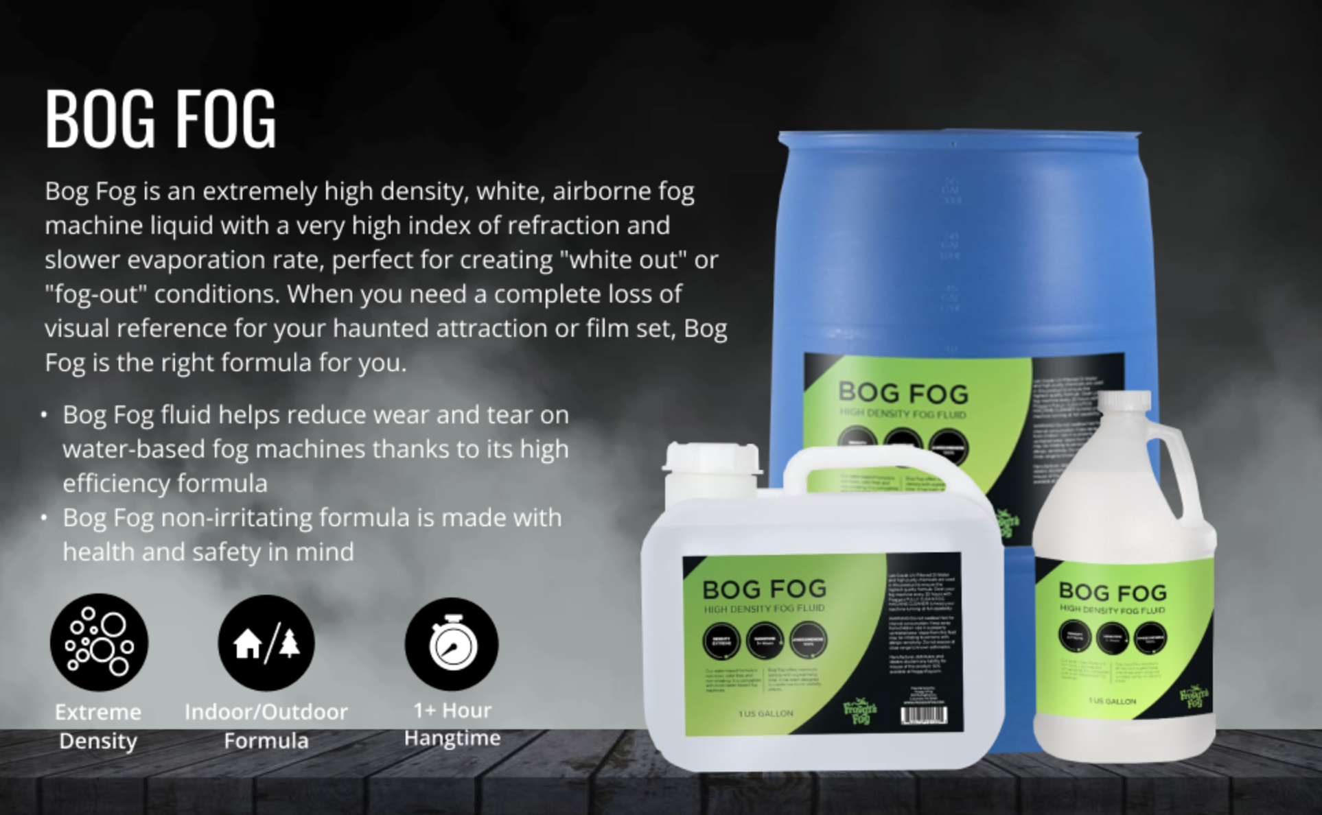 Bog Fog® - Extreme HDF High Density Fog Juice Machine Fluid